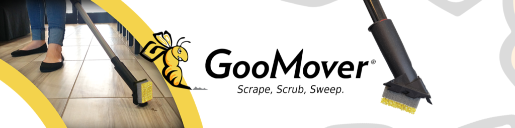 First scraper blade for broom or mop handles – First of its kind product